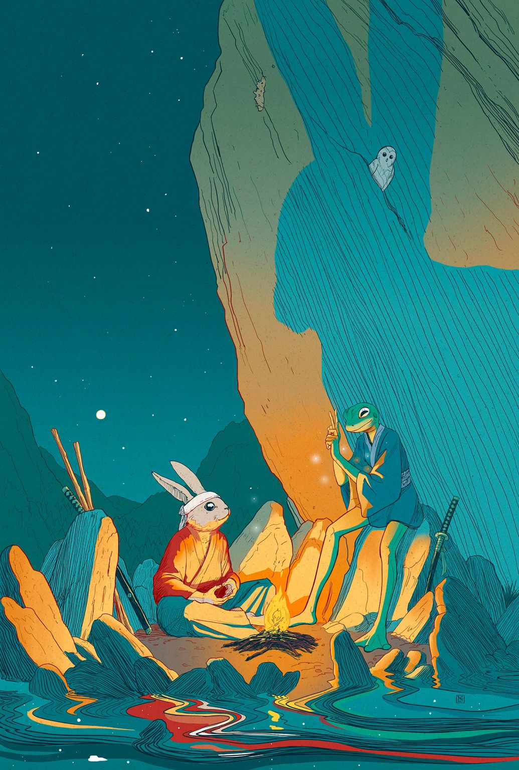 Japan-inspired Illustrations by Nicolas Castell | Daily design ...