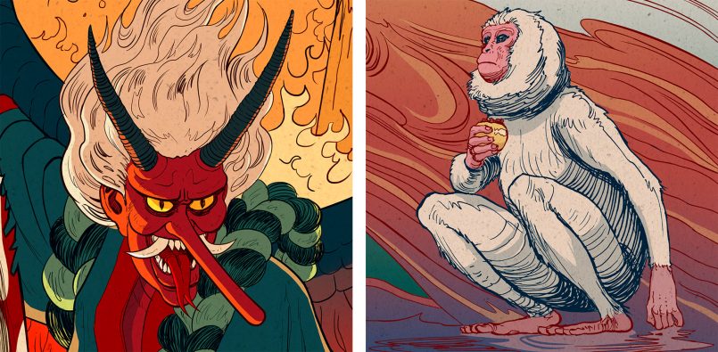 Japan-inspired Illustrations by Nicolas Castell | Daily design ...