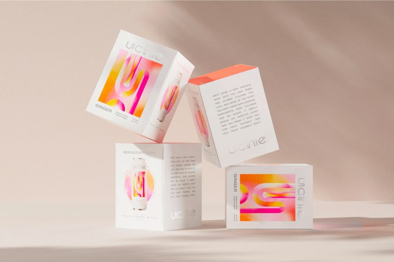 Uchie Soda Branding & Packaging by Kati Forner | Daily design ...