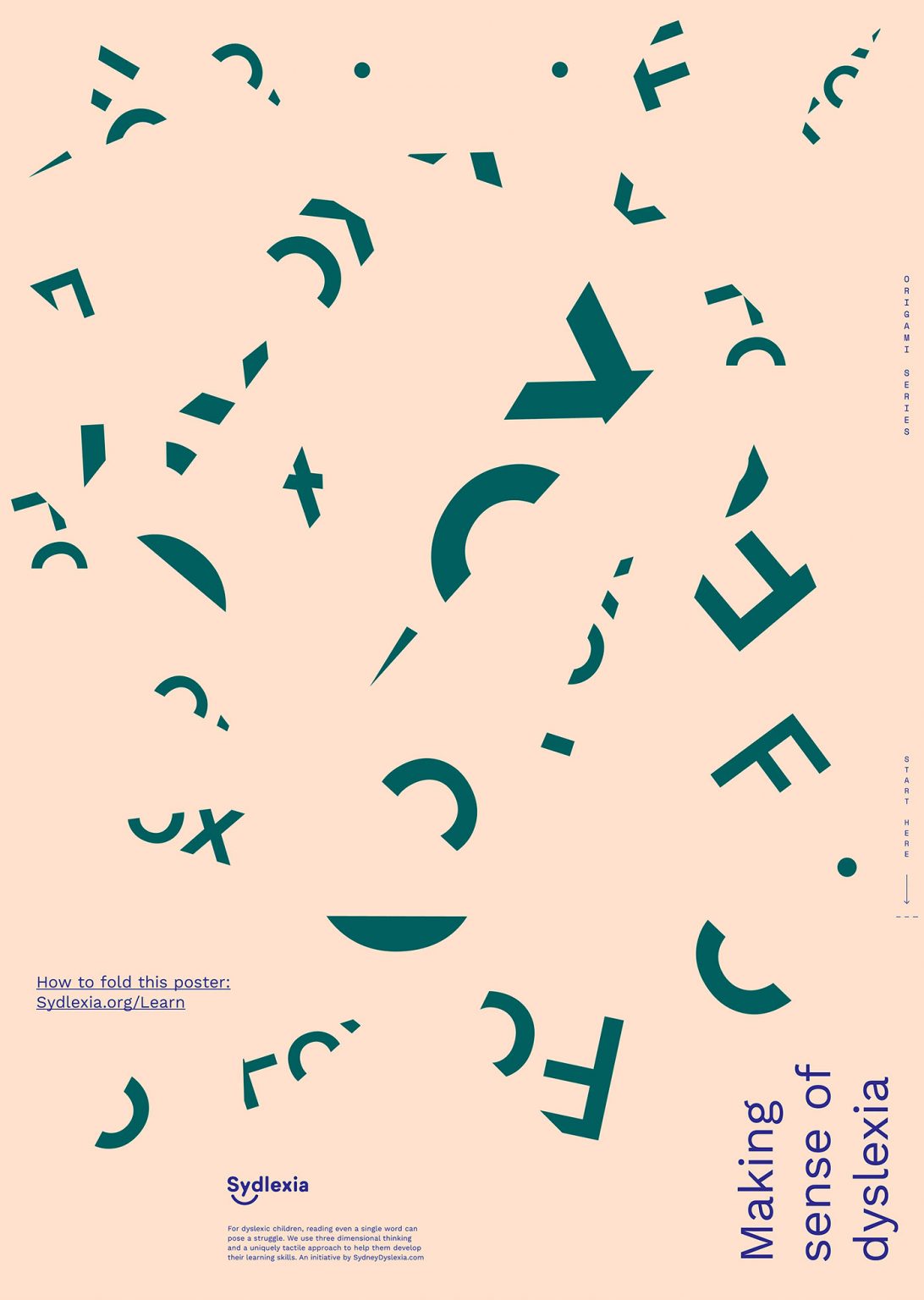 Making Sense of Dyslexia: Origami Poster Series | Daily design ...