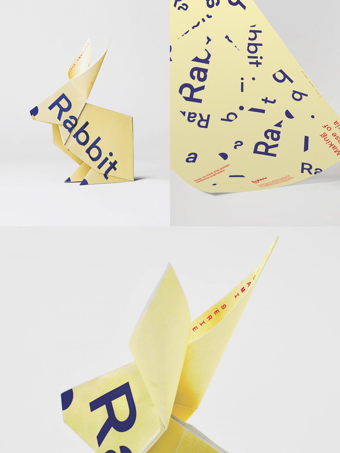 Making Sense of Dyslexia: Origami Poster Series | Daily design ...