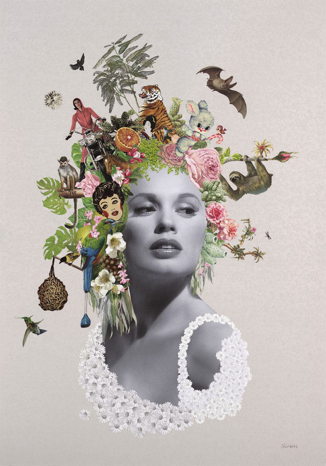 Pin-ups: Collage Artworks by Maria Rivans | Daily design inspiration ...