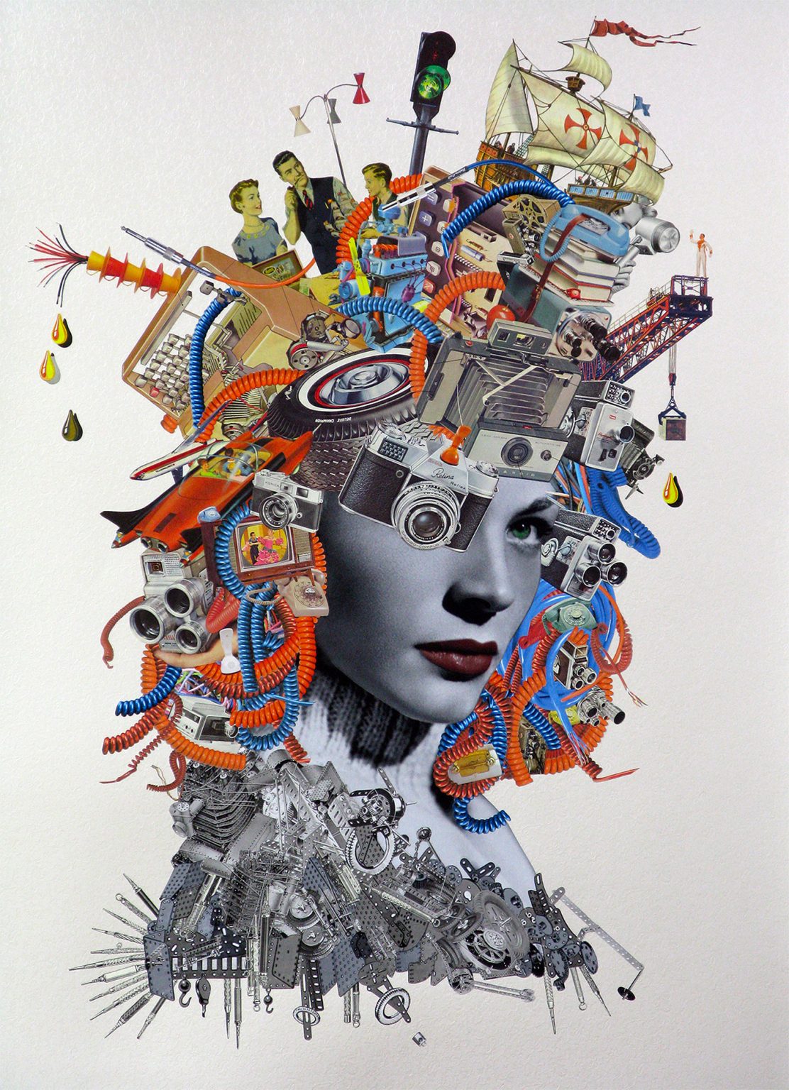 Pin-ups: Collage Artworks by Maria Rivans | Daily design inspiration ...