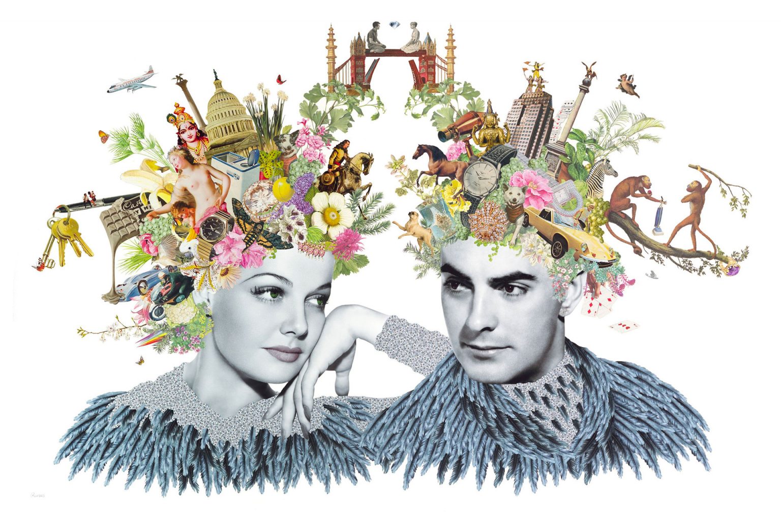 Pin-ups: Collage Artworks by Maria Rivans | Daily design inspiration ...