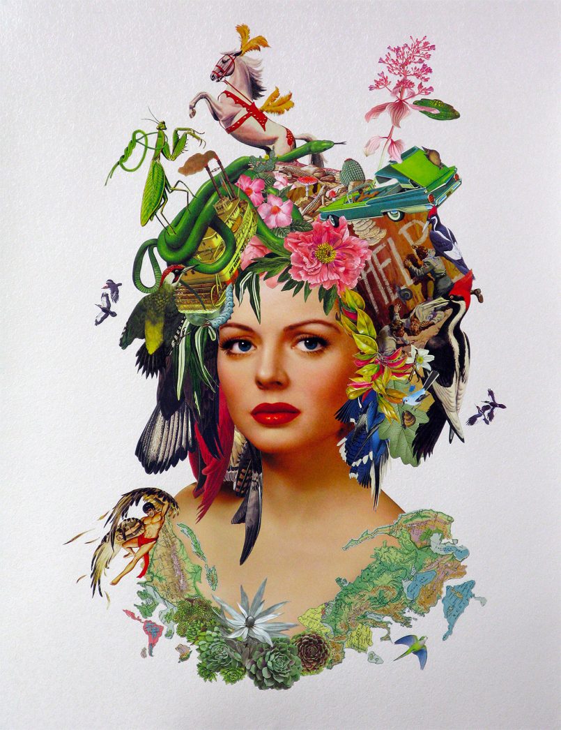 Pin-ups: Collage Artworks by Maria Rivans | Daily design inspiration ...