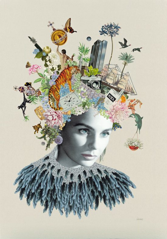 Pin-ups: Collage Artworks by Maria Rivans | Daily design inspiration ...