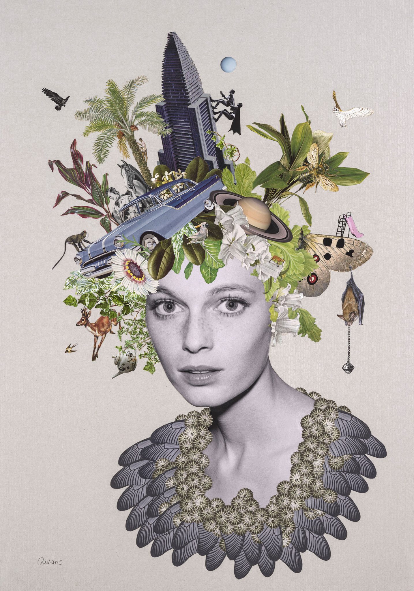 Pin-ups: Collage Artworks by Maria Rivans | Daily design inspiration ...