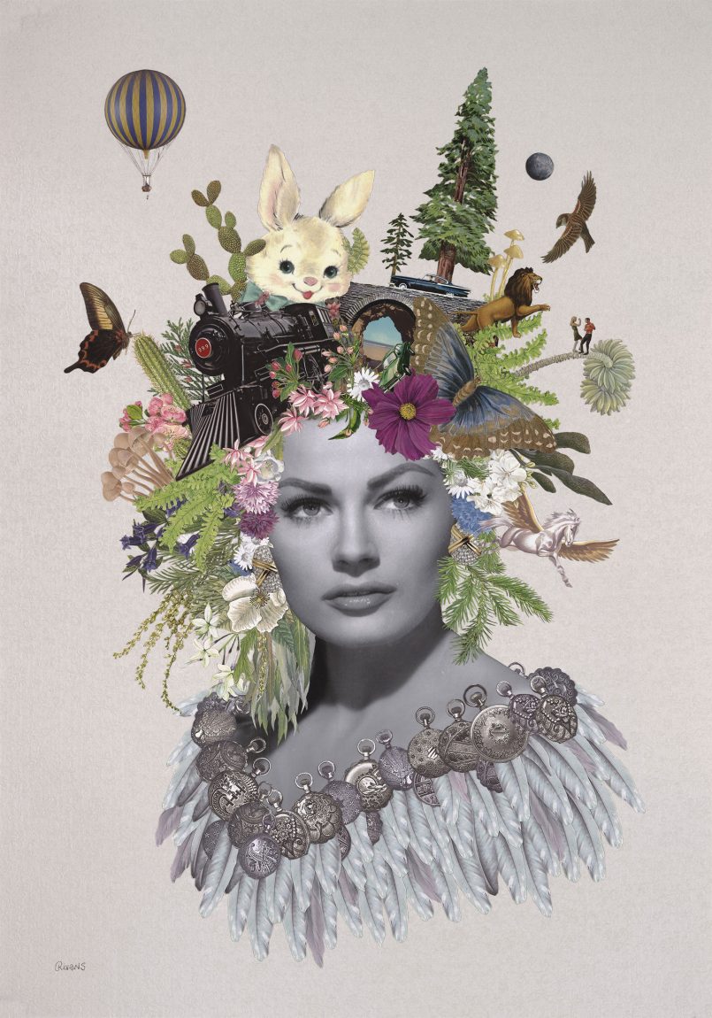 Pin-ups: Collage Artworks by Maria Rivans | Daily design inspiration ...