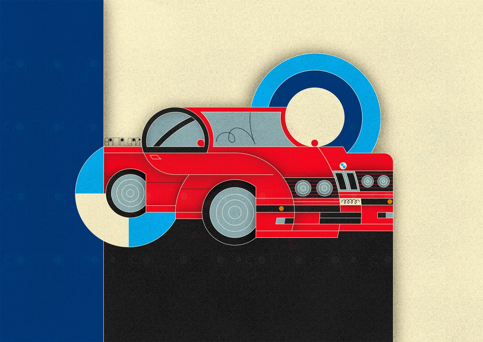 Car Studies: Geometric Artworks by John Battalgazi | Daily design ...