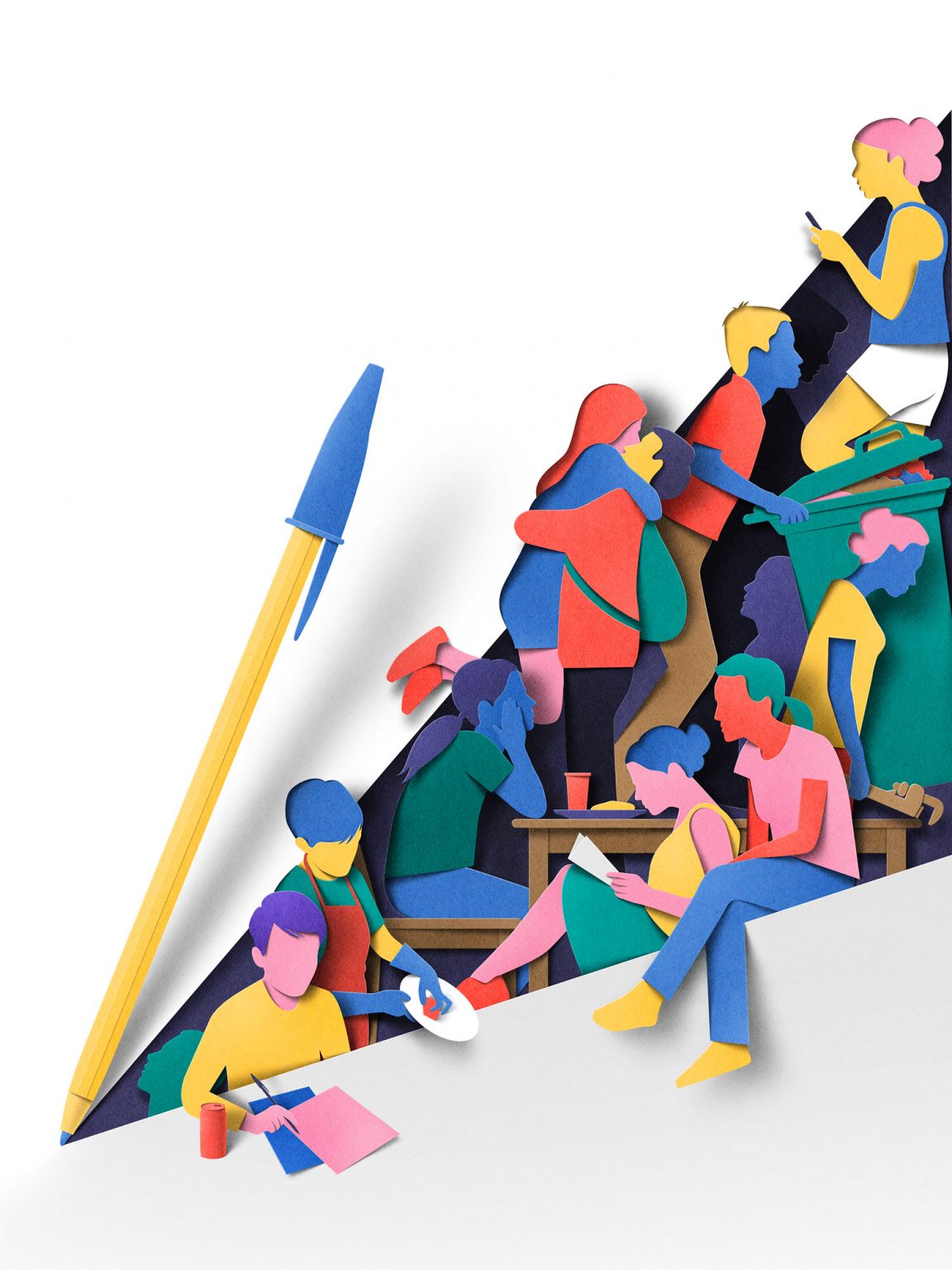 New Paper Cut Style Illustrations by Eiko Ojala | Daily design ...