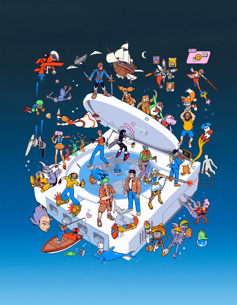 Sega Consoles Illustrated by Stephen Maurice Graham | Daily design ...