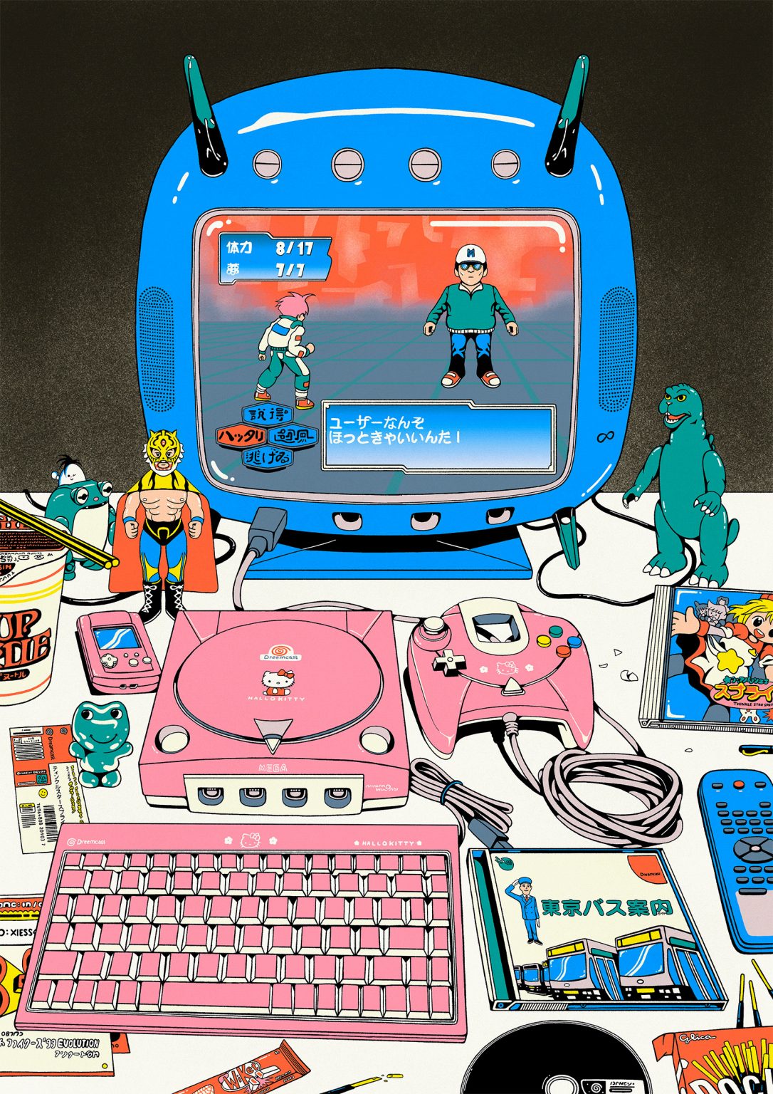 Sega Consoles Illustrated by Stephen Maurice Graham | Daily design ...