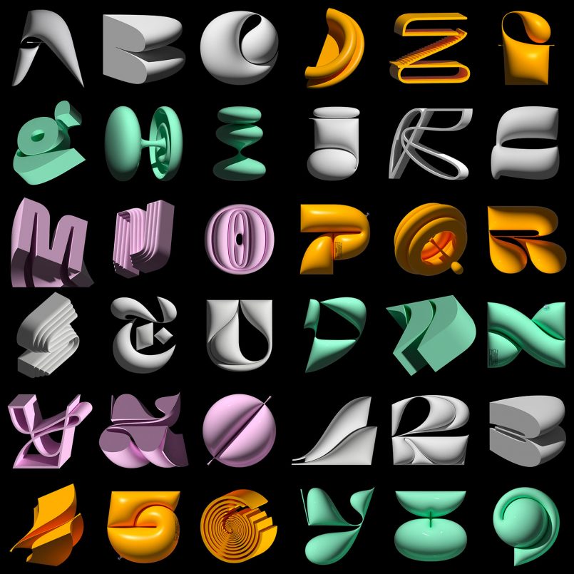 3D Letters & Numbers by Daniel Escudeiro | Daily design inspiration for ...