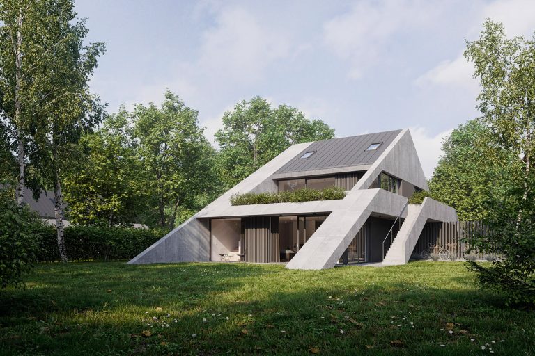 Triangular Twin House Concept by Artur Adamczyk | Daily design ...