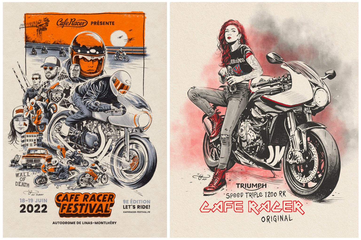 Old School Racing Posters & Illustrations by Adi Gilbert | Daily design ...