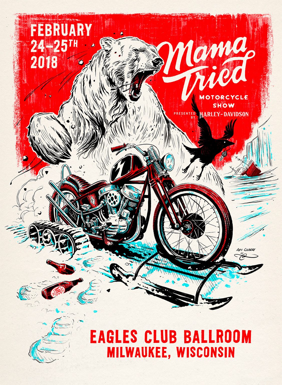 Old School Racing Posters & Illustrations by Adi Gilbert | Daily design ...