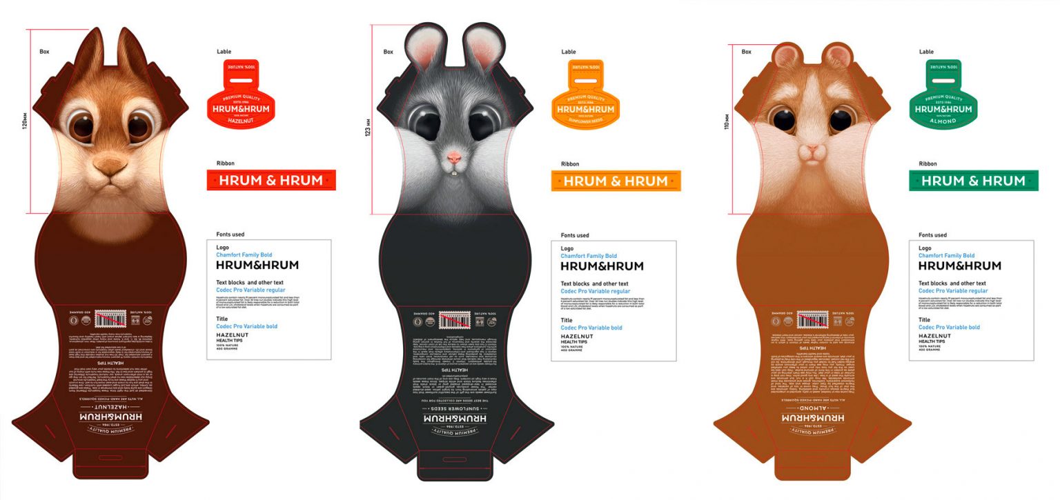 Hrum&Hrum Nuts Packaging by Bolimond & Vareyko | Daily design inspiration for creatives ...