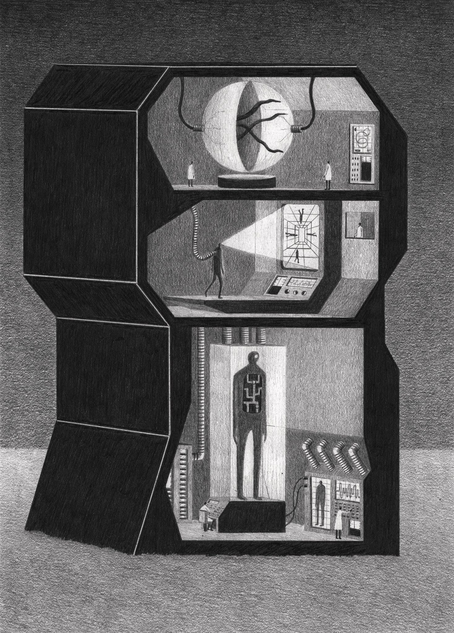 Re-Engineering Humanity: Drawings by James Lipnickas | Daily design ...
