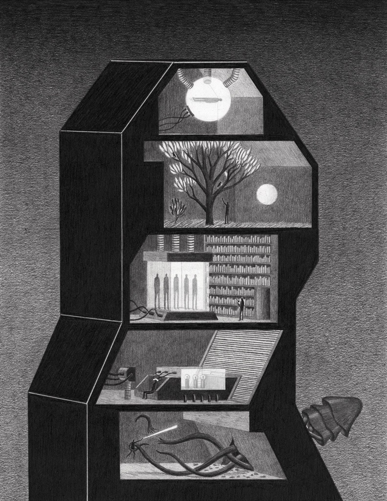 Re-Engineering Humanity: Drawings by James Lipnickas | Daily design ...