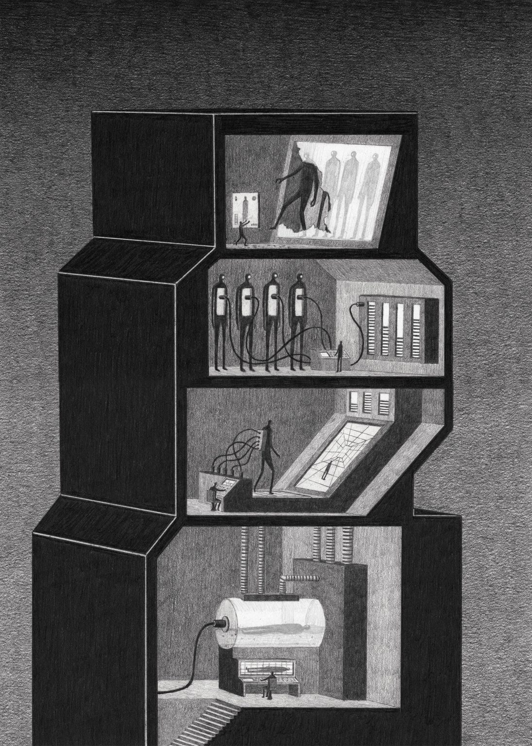 Re-Engineering Humanity: Drawings by James Lipnickas | Daily design ...