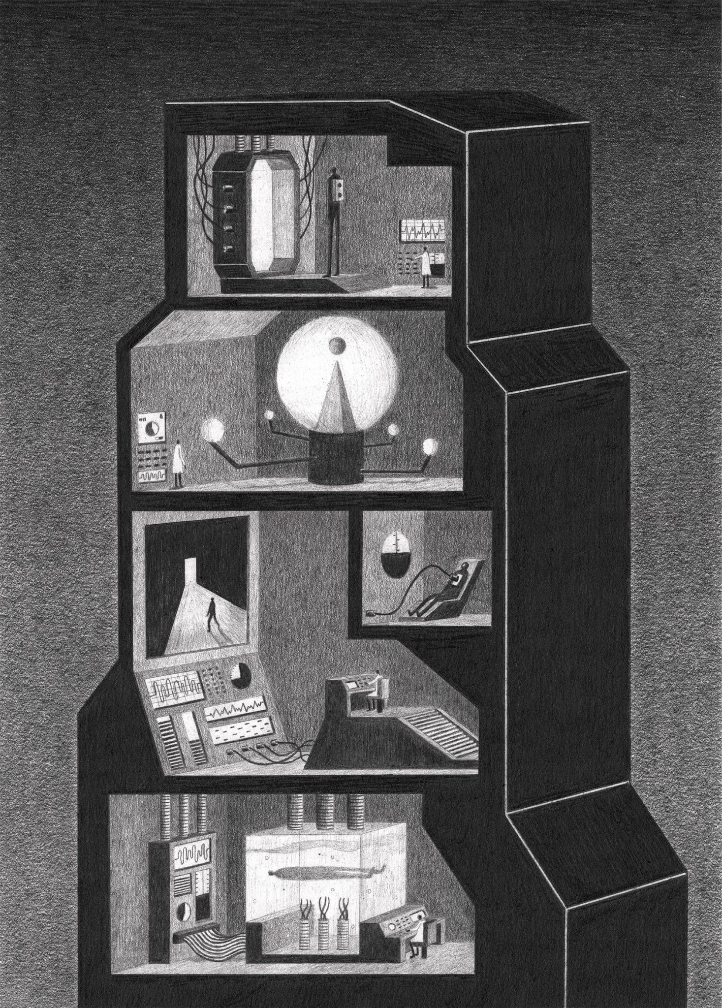 Re-Engineering Humanity: Drawings by James Lipnickas | Daily design ...