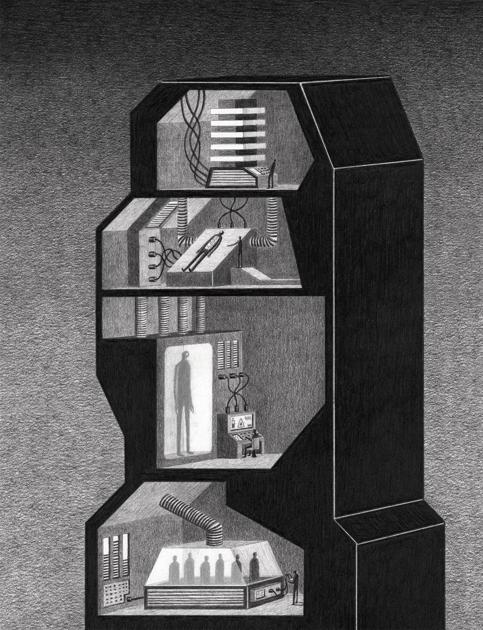 Re-Engineering Humanity: Drawings by James Lipnickas | Daily design ...