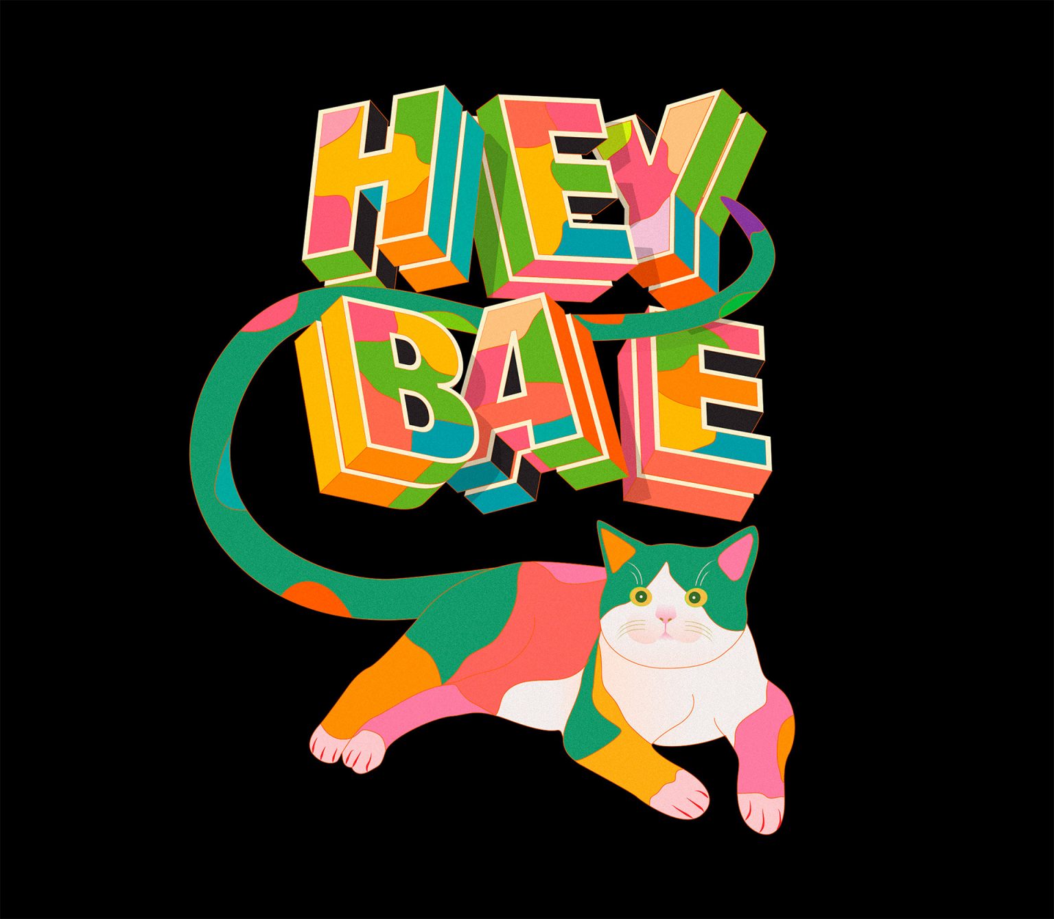 Type & Cats: Typographic Illustrations by Duong Nguyn | Daily design ...