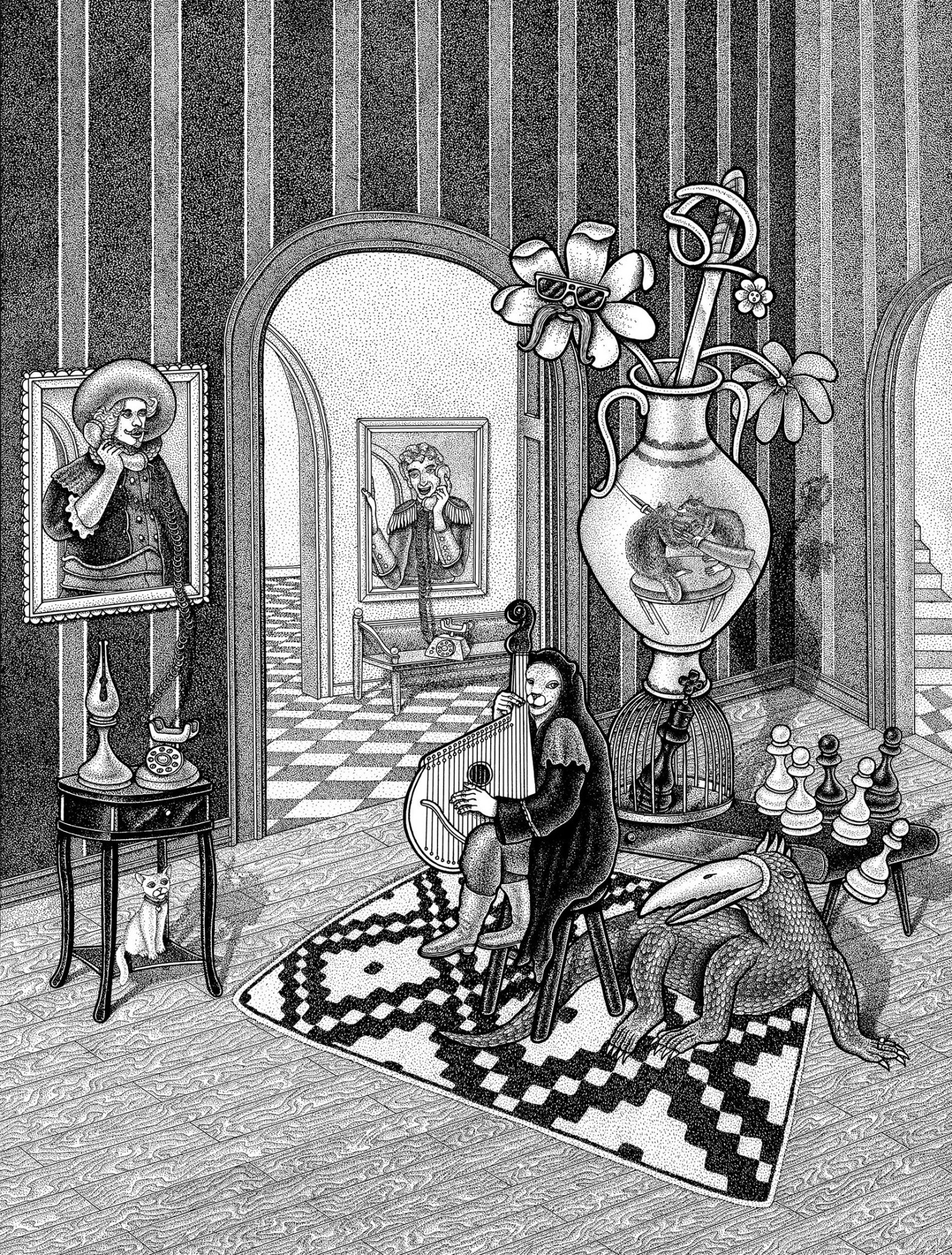 Surreal Pointillist Drawings by Dima Kashtalyan | Daily design ...