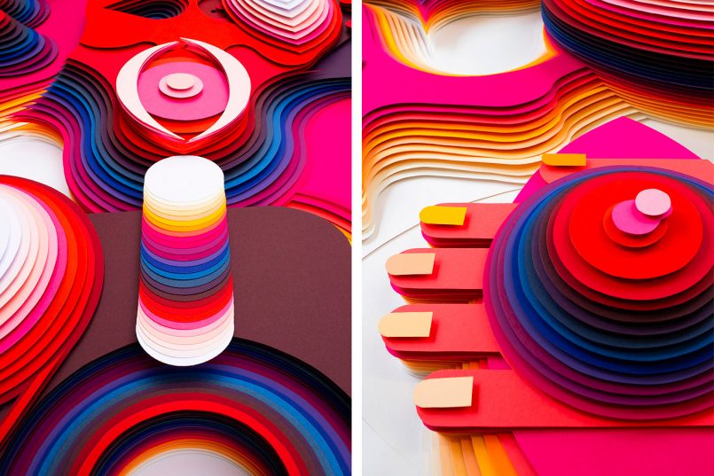 Layered Paper Artworks by Maud Vantours | Daily design inspiration for ...