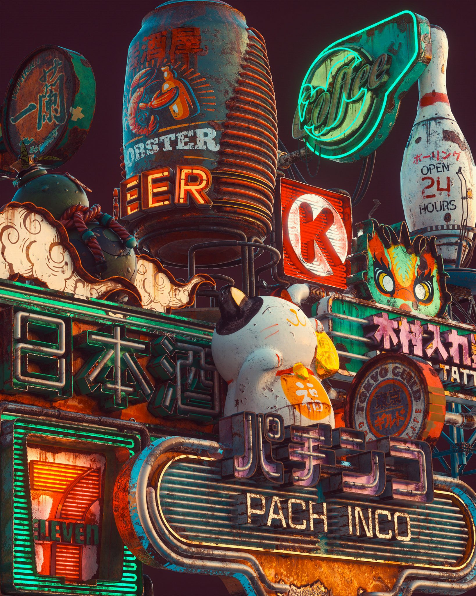 Cyberpunk Creations by ZAKI | Daily design inspiration for creatives ...