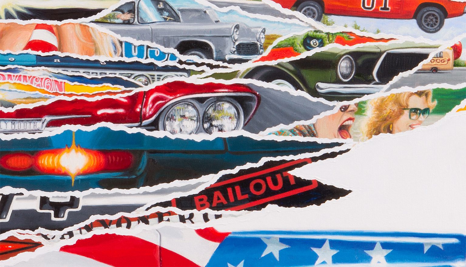 Shreds: Pop Culture Paintings by Steve Ellis | Daily design inspiration ...