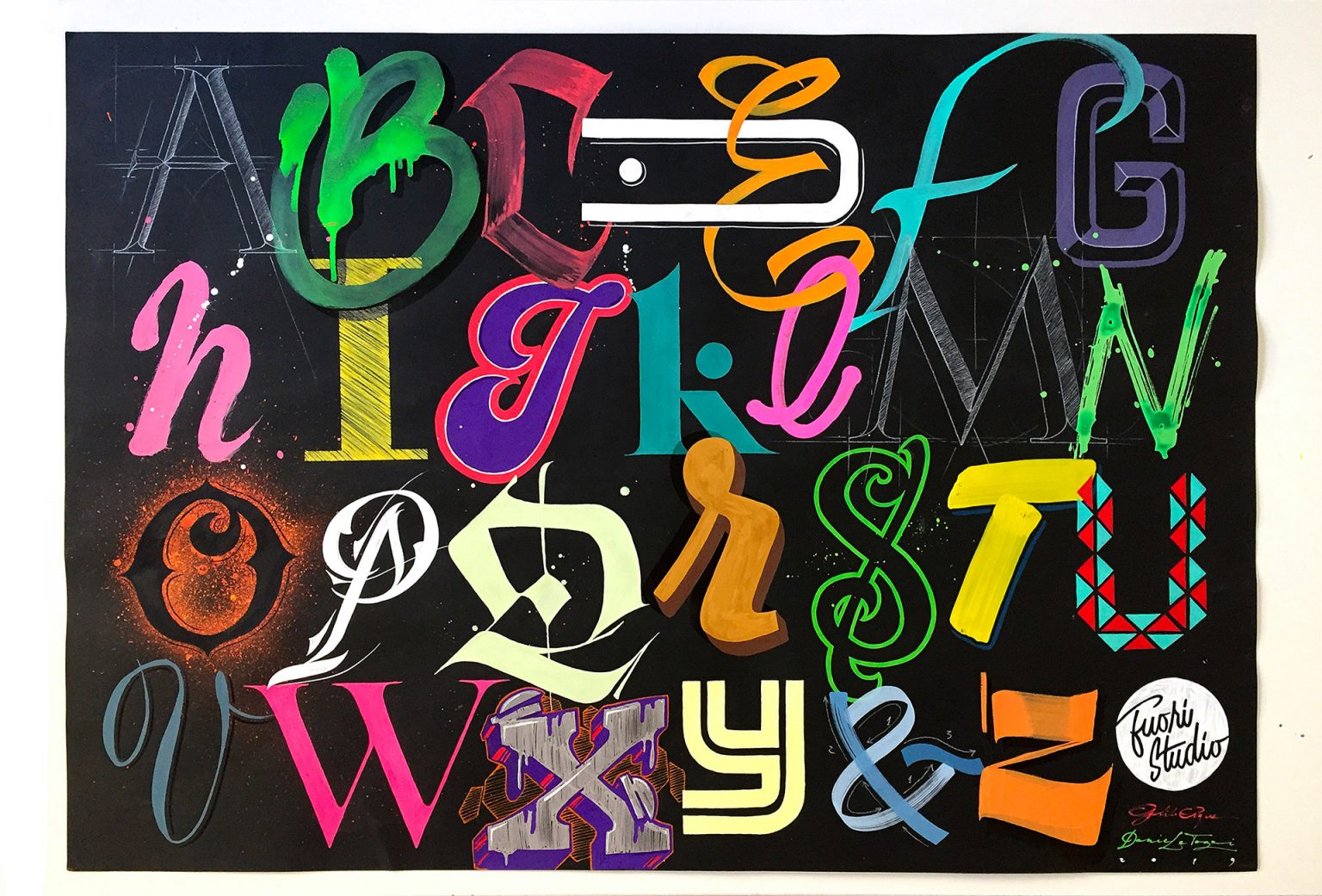 Lettering Murals by Gabriele Cigna & Daniele Tozzi | Daily design ...