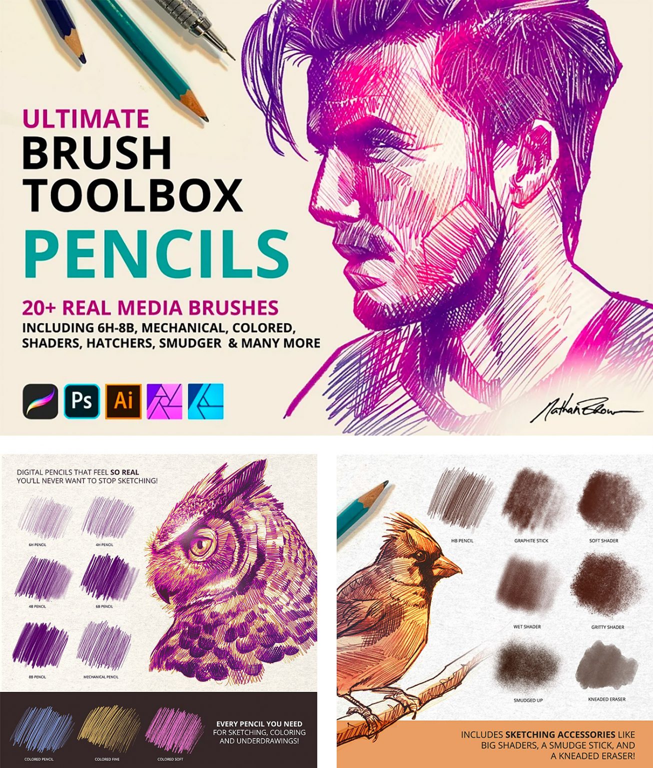 50 Excellent Procreate Brushes for Digital Artists | Daily design inspiration for creatives ...