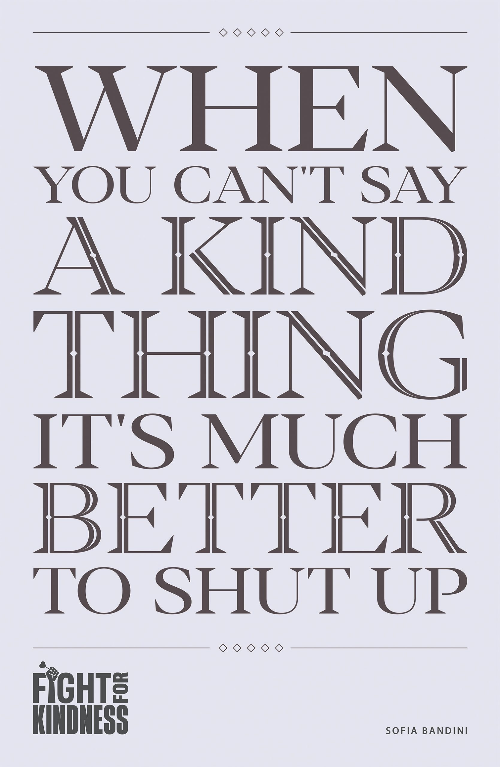 Fight for Kindness: Inspiring Typographic Creations from the Design ...