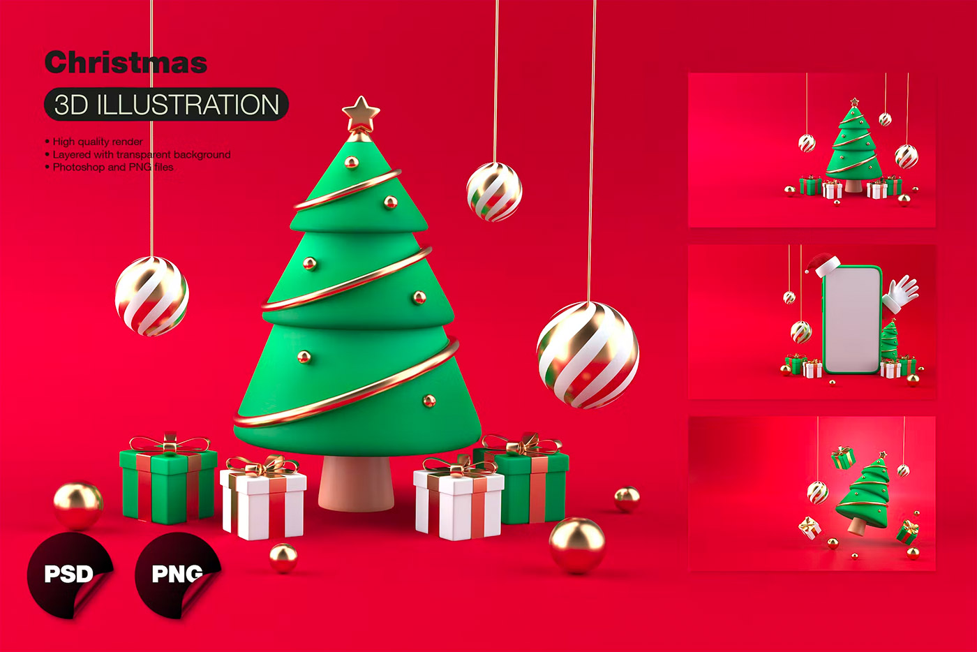 15+ Festive Graphics for your Christmas Cards & Designs | Daily design ...