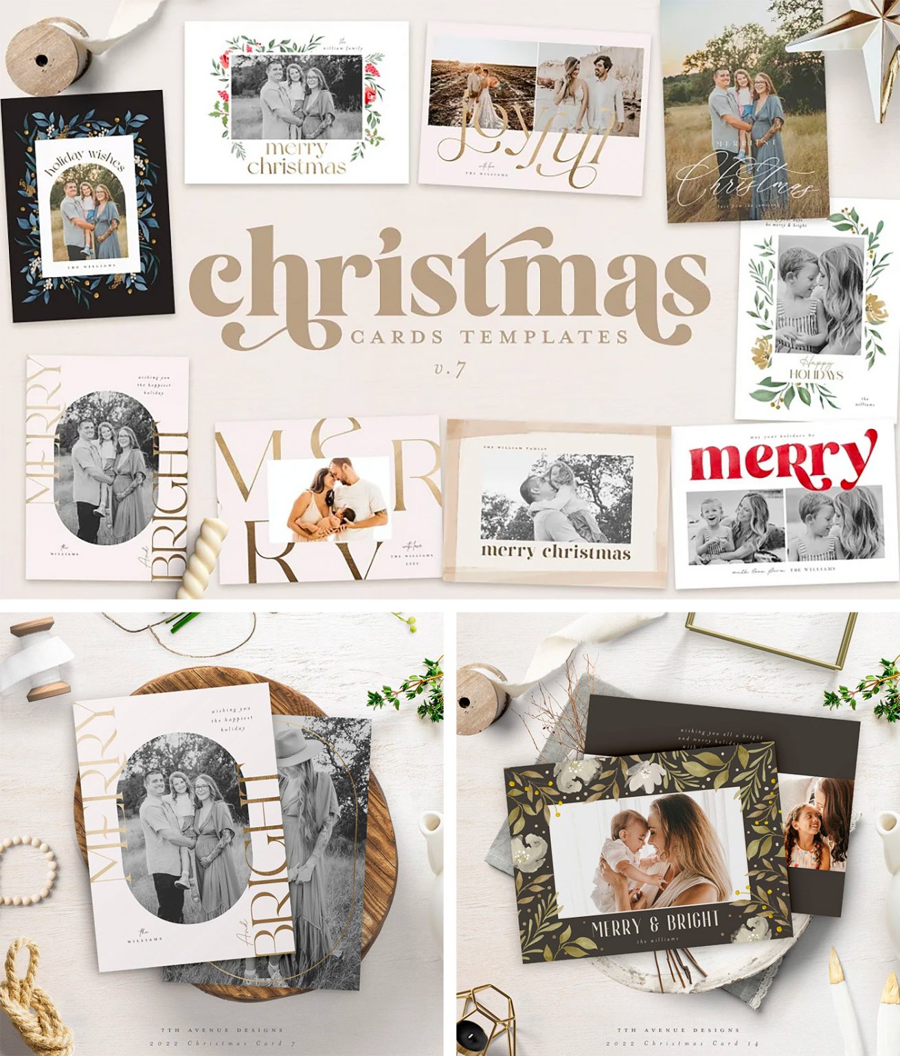 15+ Festive Graphics for your Christmas Cards & Designs | Daily design ...