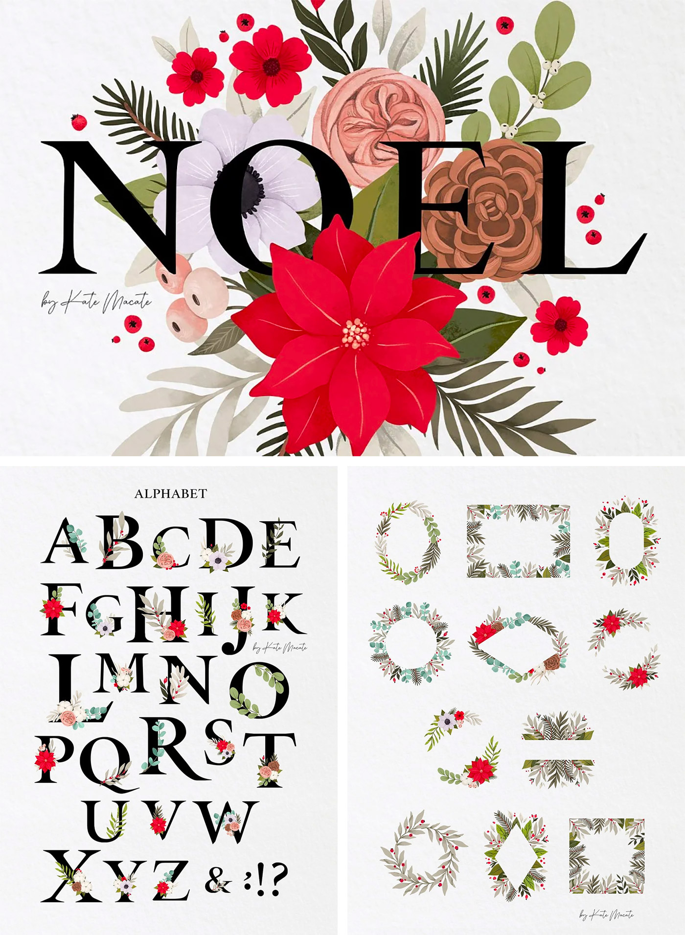 15+ Festive Graphics for your Christmas Cards & Designs | Daily design ...