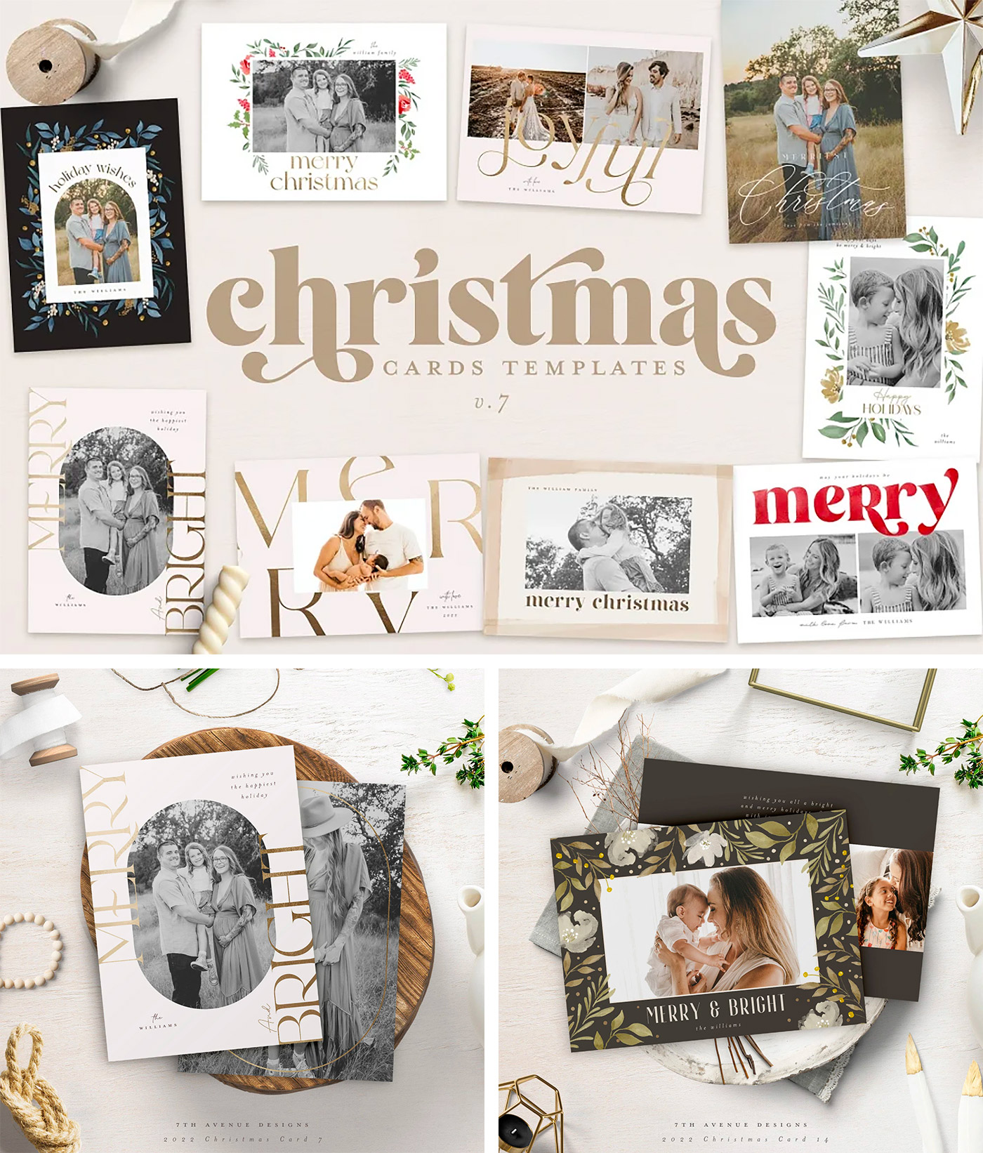 15+ Festive Graphics for your Christmas Cards & Designs | Daily design ...