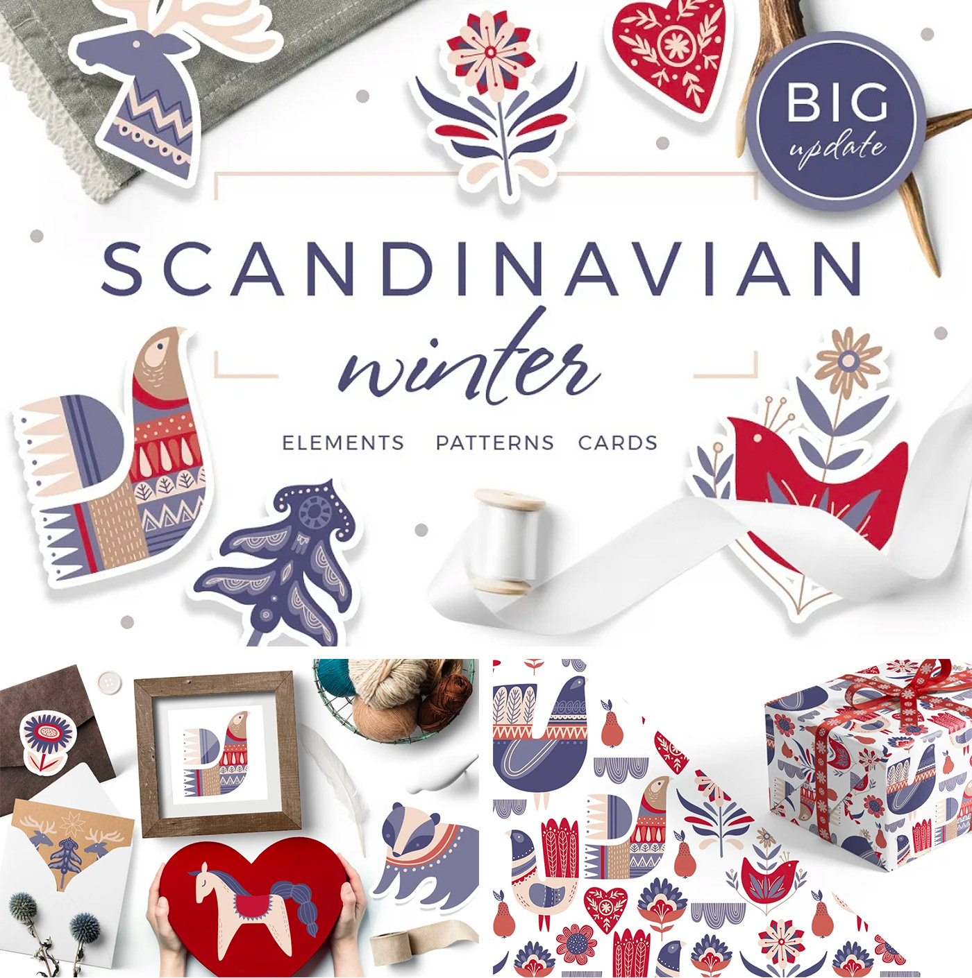 15+ Festive Graphics for your Christmas Cards & Designs | Daily design ...