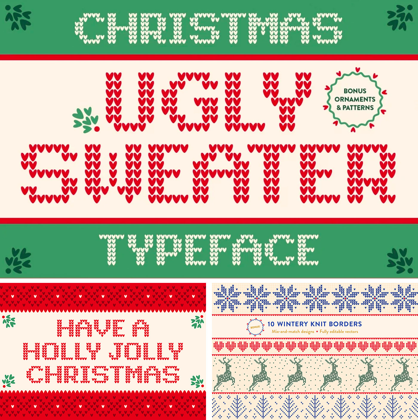 15+ Festive Graphics for your Christmas Cards & Designs | Daily design ...
