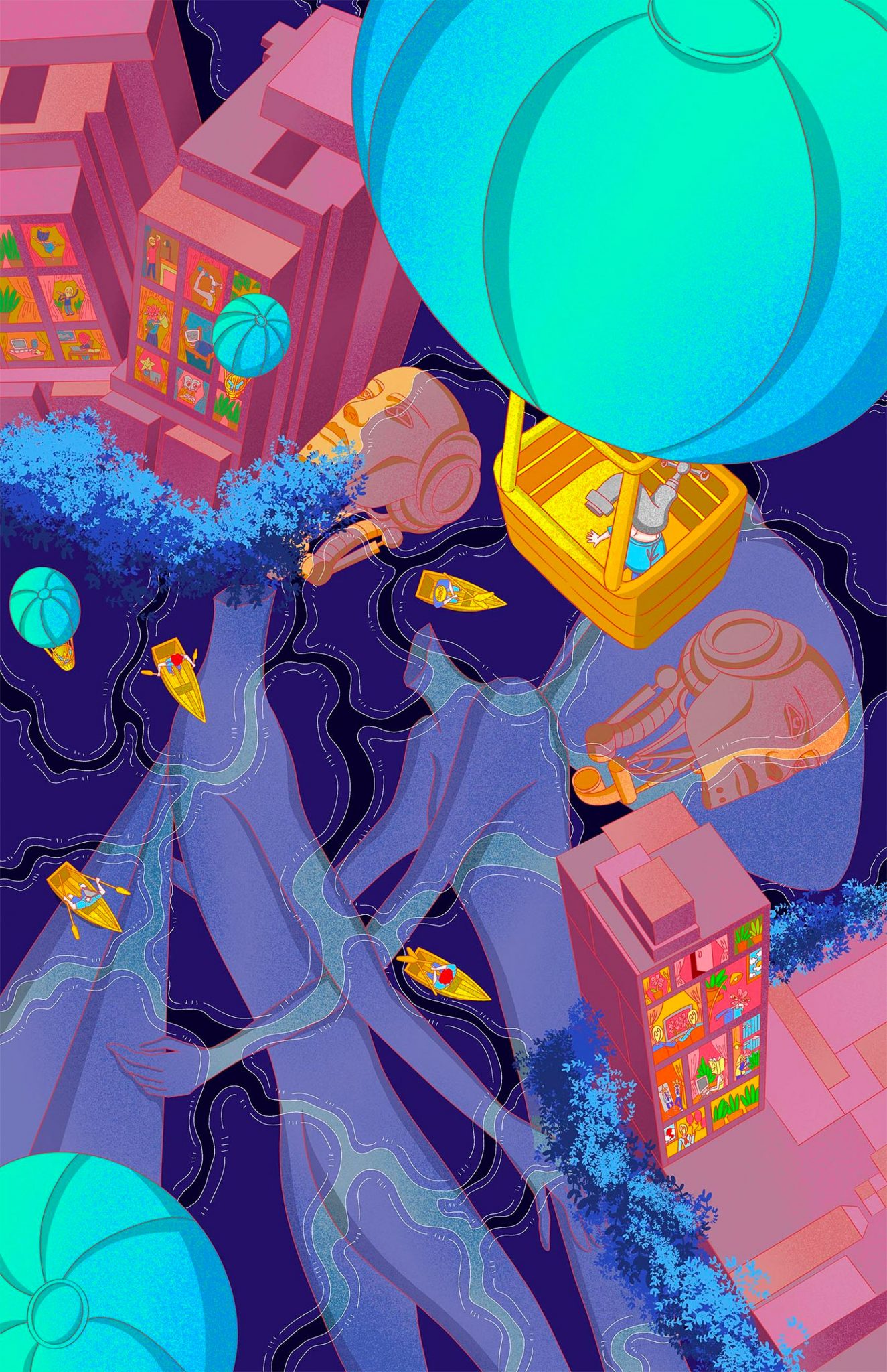 Maximalist Illustrations by Feixue Mei | Daily design inspiration for ...