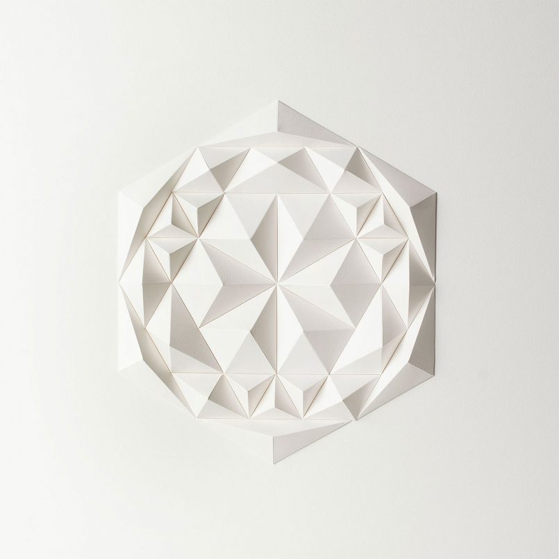 Geometric Paper Sculptures by Anna Kruhelska | Daily design inspiration ...