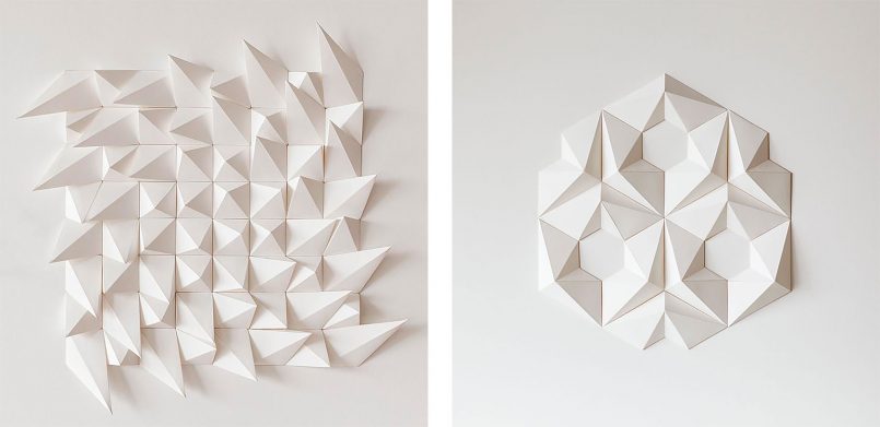 Geometric Paper Sculptures by Anna Kruhelska | Daily design inspiration ...