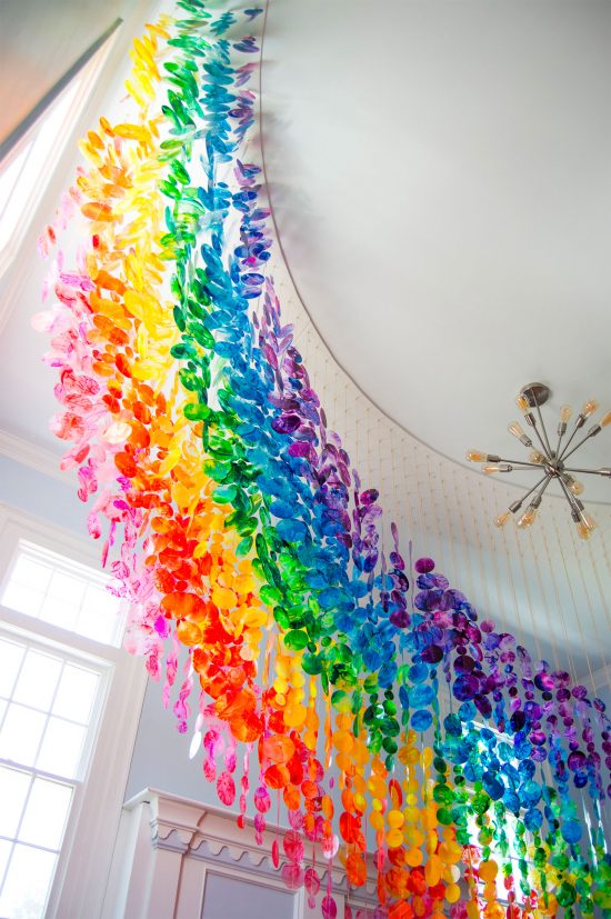 Rainbow-Colored Art Installations by Jane Cheek | Daily design ...