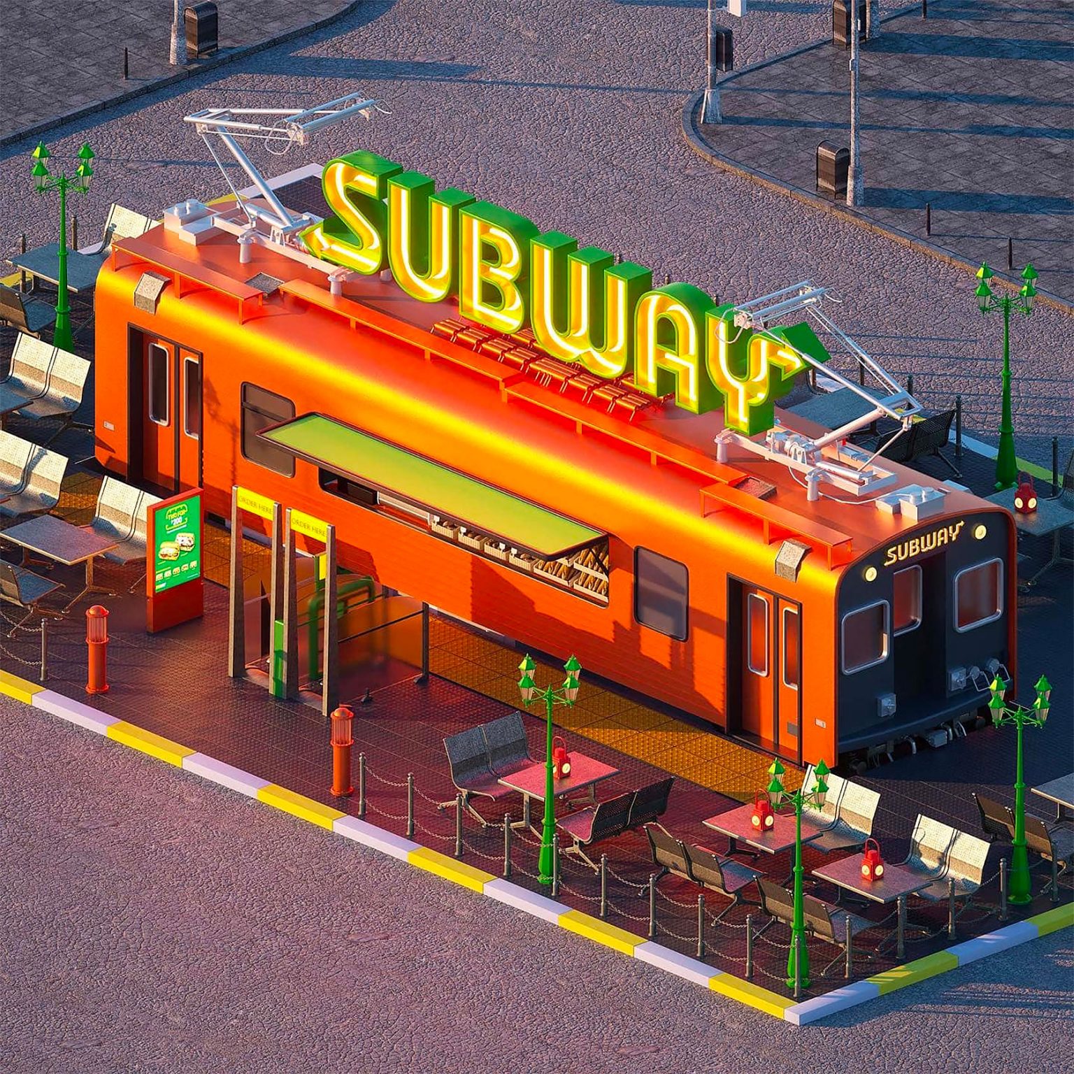 Awesome Fast Food Dioramas by Eslam Mhd | Daily design inspiration for creatives | Inspiration Grid
