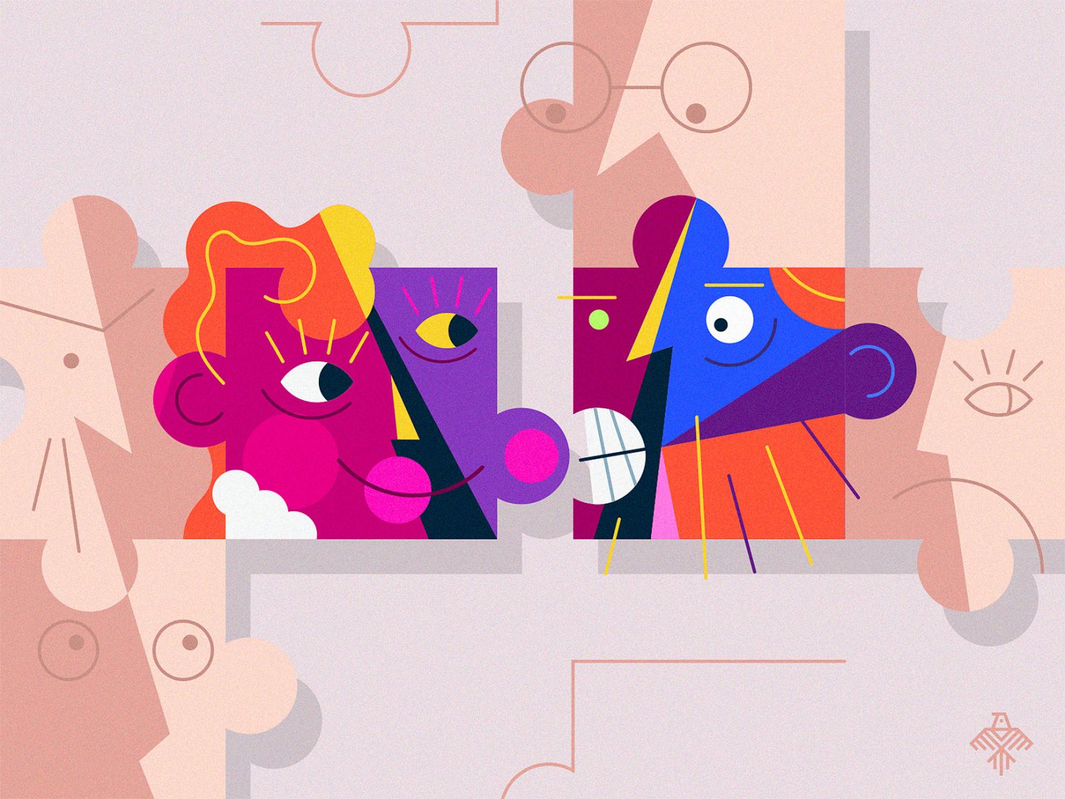 Abstract Illustrations & Portraits by Mark Rise | Daily design ...