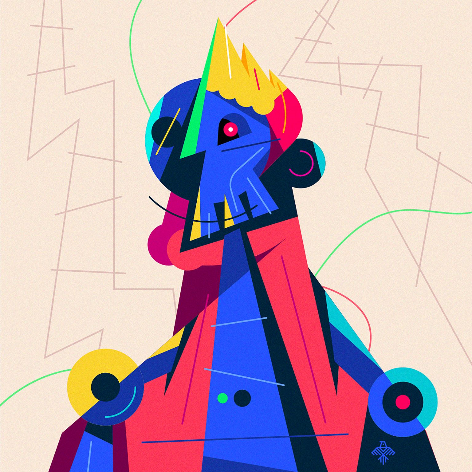 Abstract Illustrations & Portraits by Mark Rise | Daily design ...