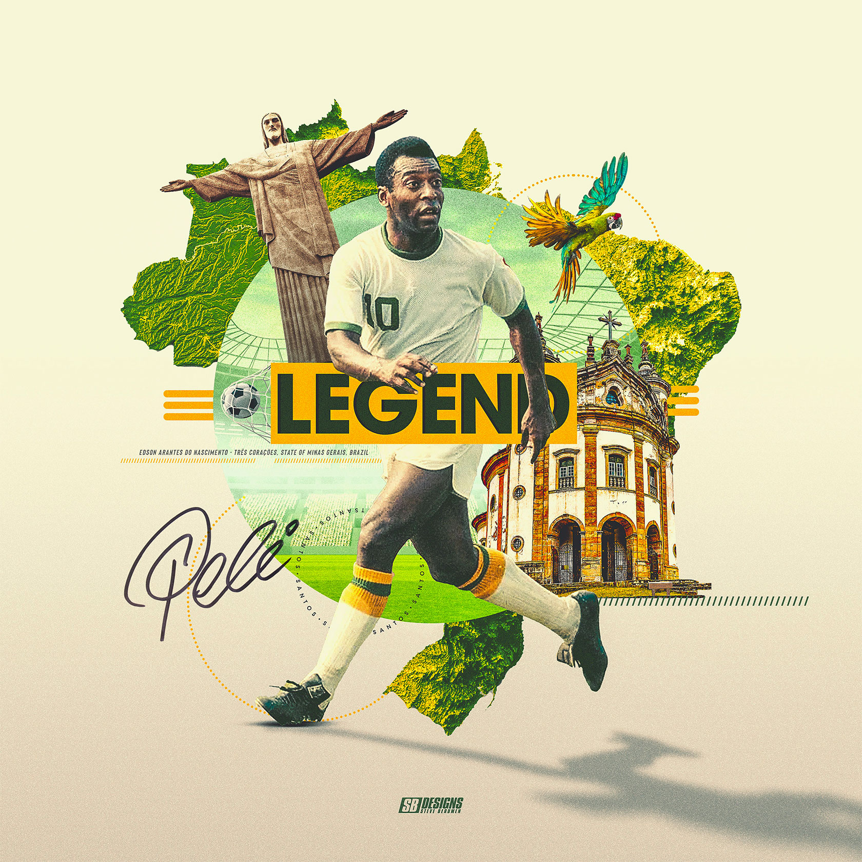RIP King: A Tribute to Pelé | Daily design inspiration for creatives ...
