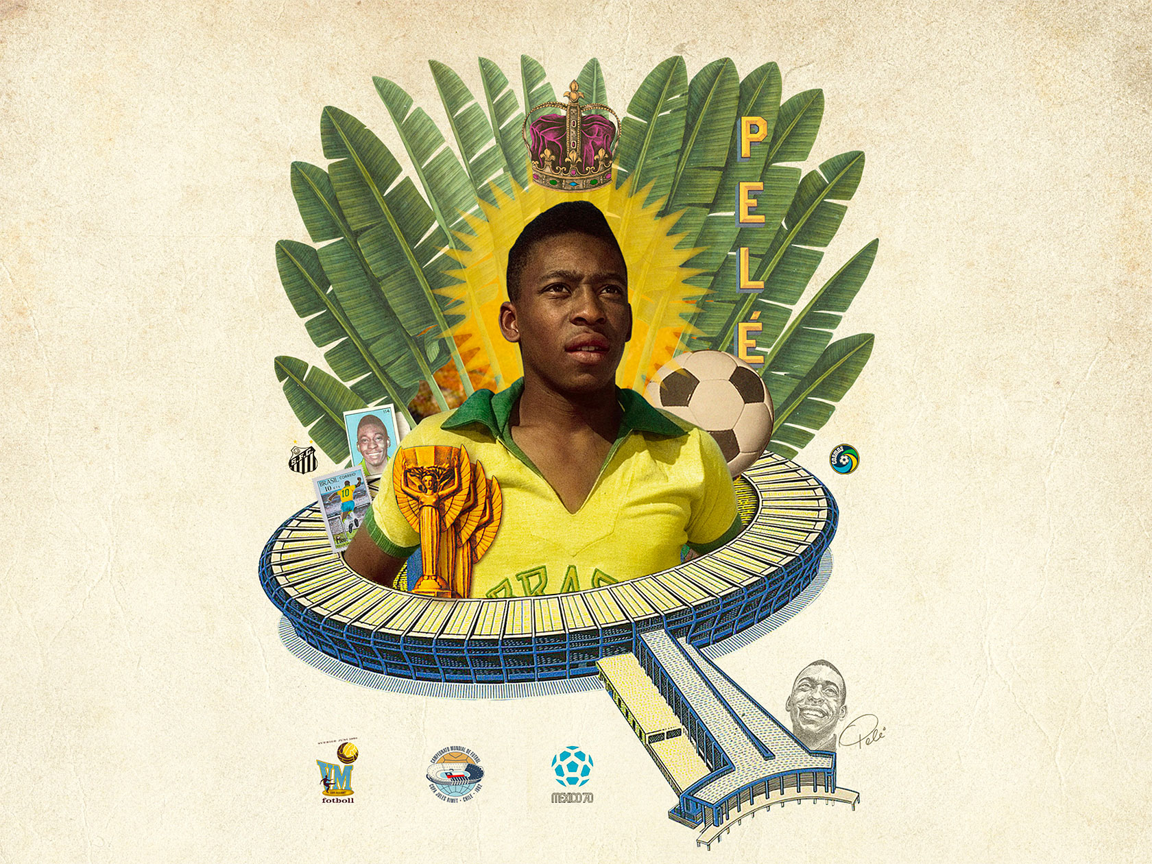 RIP King: A Tribute to Pelé | Daily design inspiration for creatives ...
