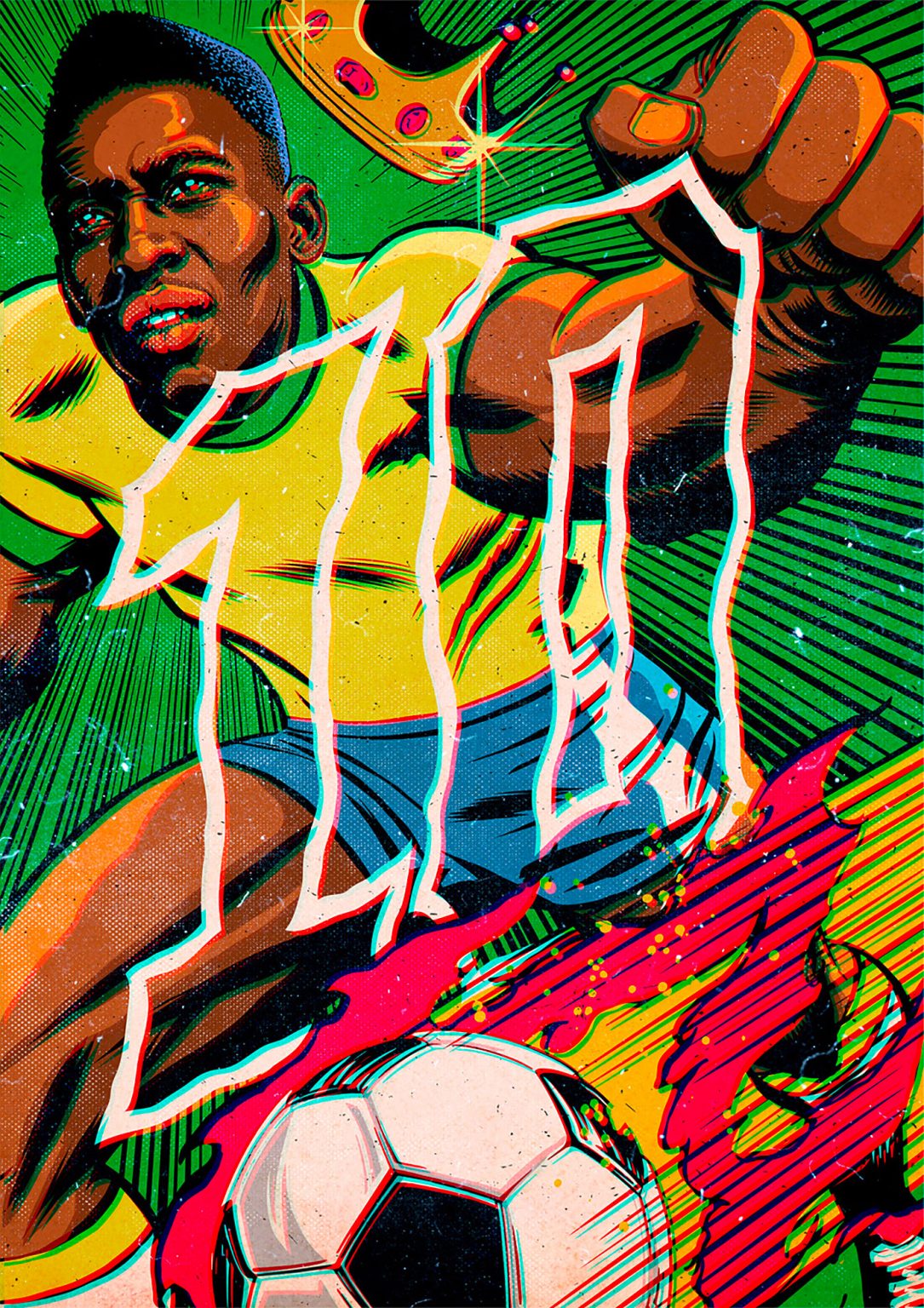 Artist Tributes Pour in to Remember Football Legend Pelé | Moss and Fog